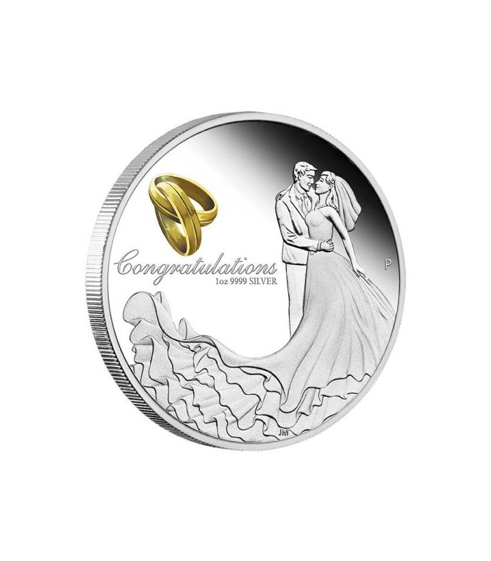 Wedding coin 1oz Silver Proof Coin-2017