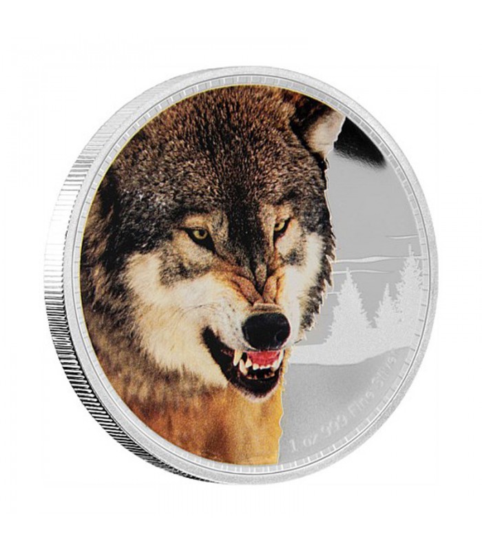 Kings Of The Continents - Grey Wolf Silver Coin